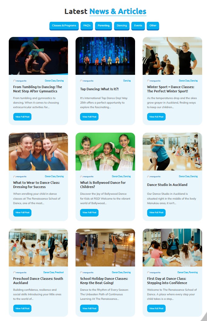 Tips, Advice & Inspiration | The Renaissance School of Dance
